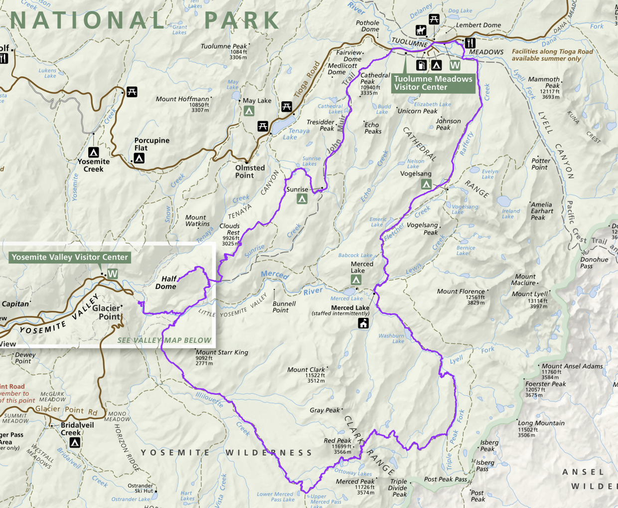 Yosemite Backpacking Loop - Day 1 - Backcountry Sights