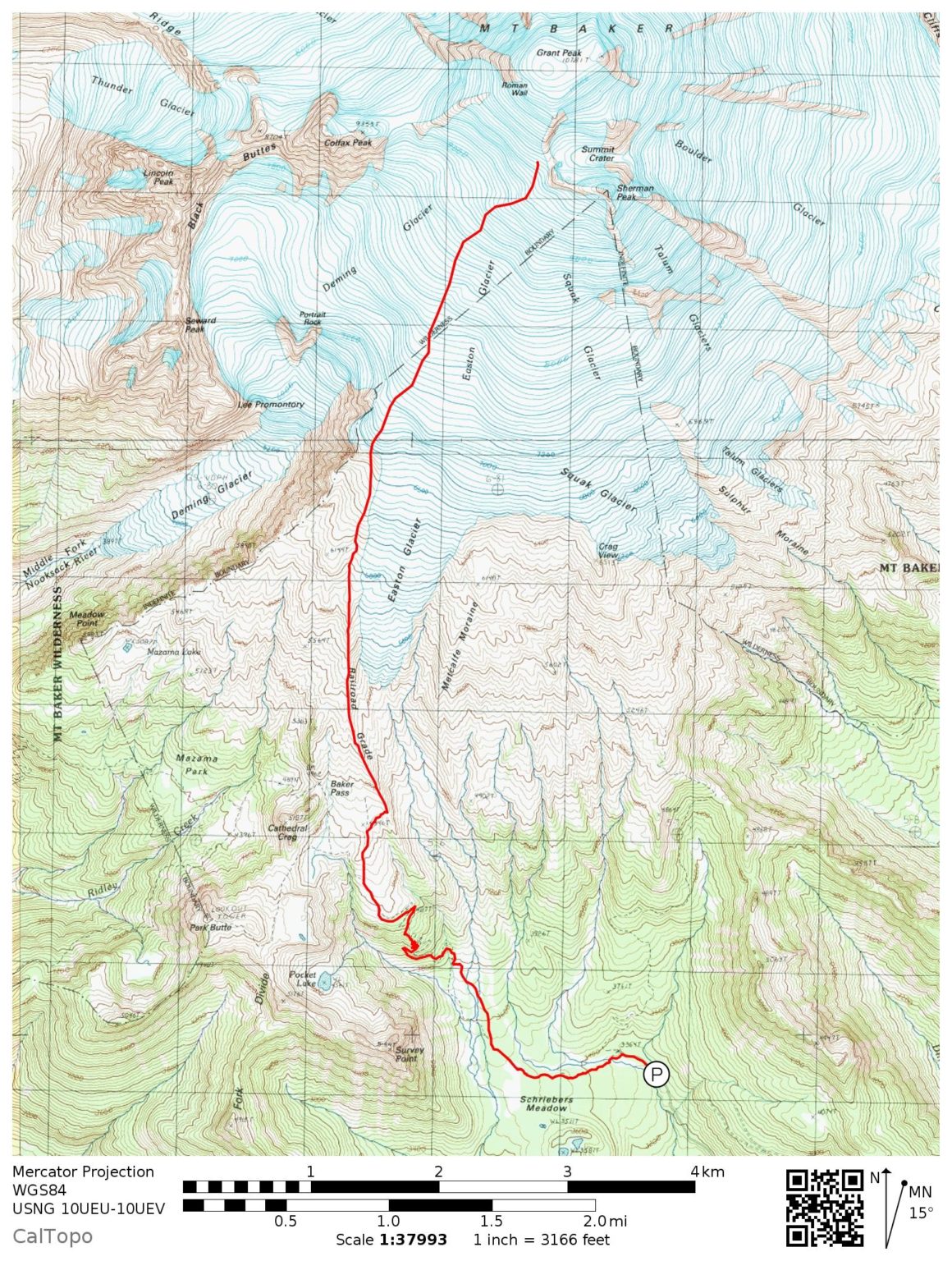 Mountaineering at Mount Baker - Backcountry Sights