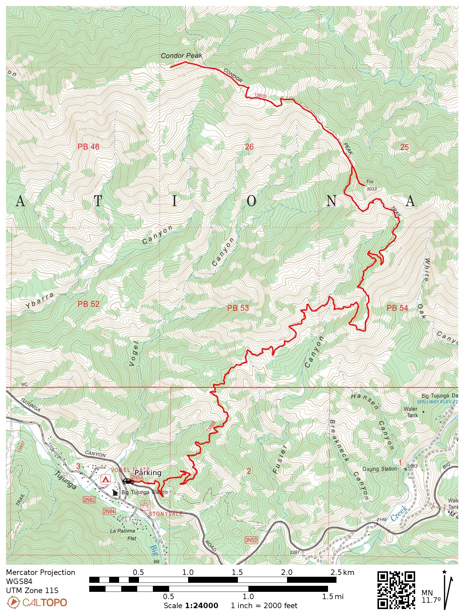 Fox Mountain and Condor Peak - Backcountry Sights