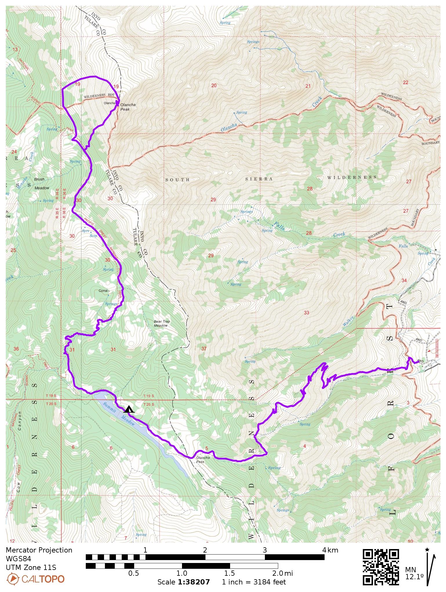 A Snowy Olancha Peak Climb - Backcountry Sights