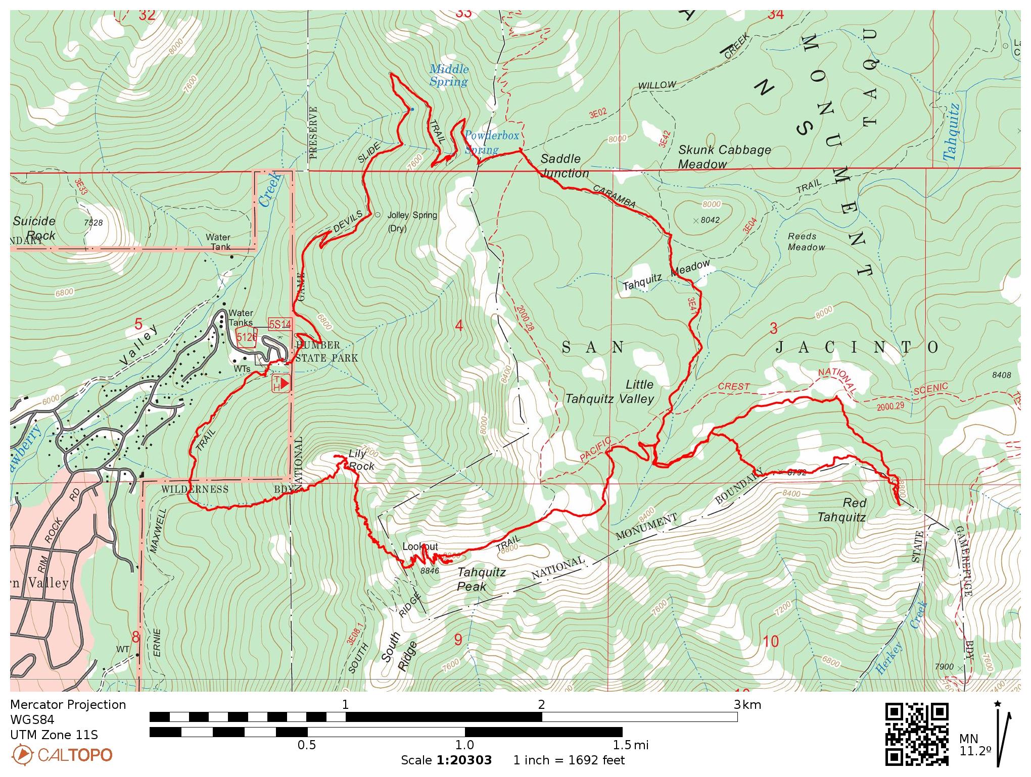 Tahquitz Peaks Loop - Backcountry Sights