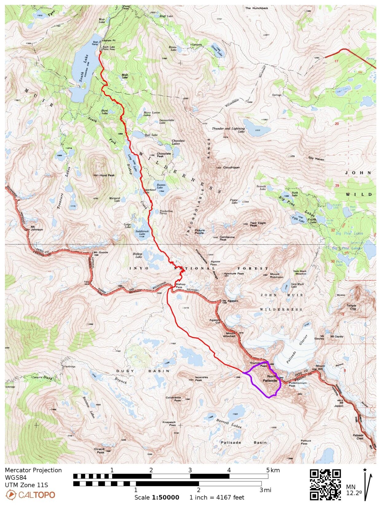 Thunderbolt to North Palisade Traverse - Backcountry Sights
