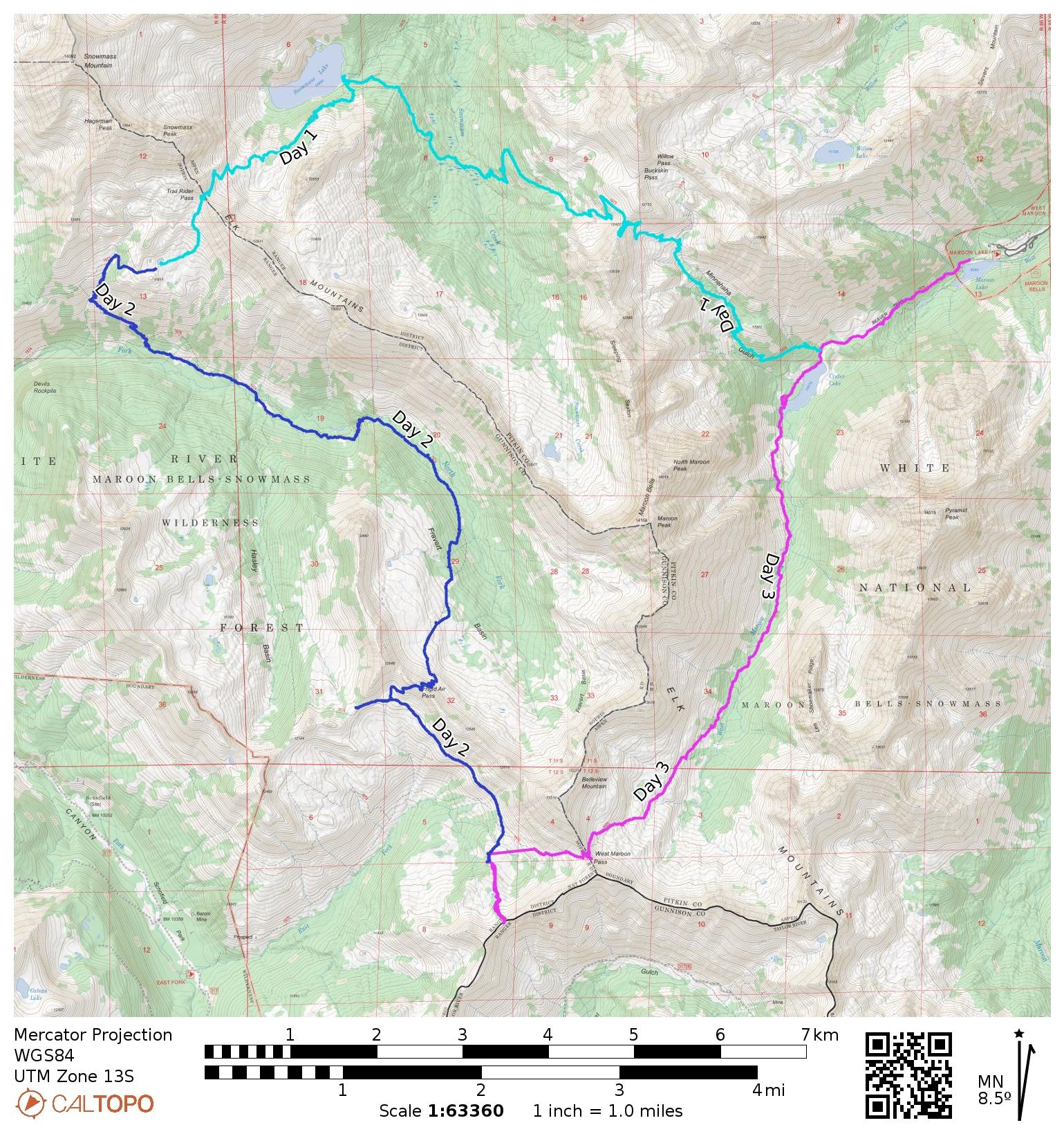 Maroon Bells Four Pass Loop - Backcountry Sights