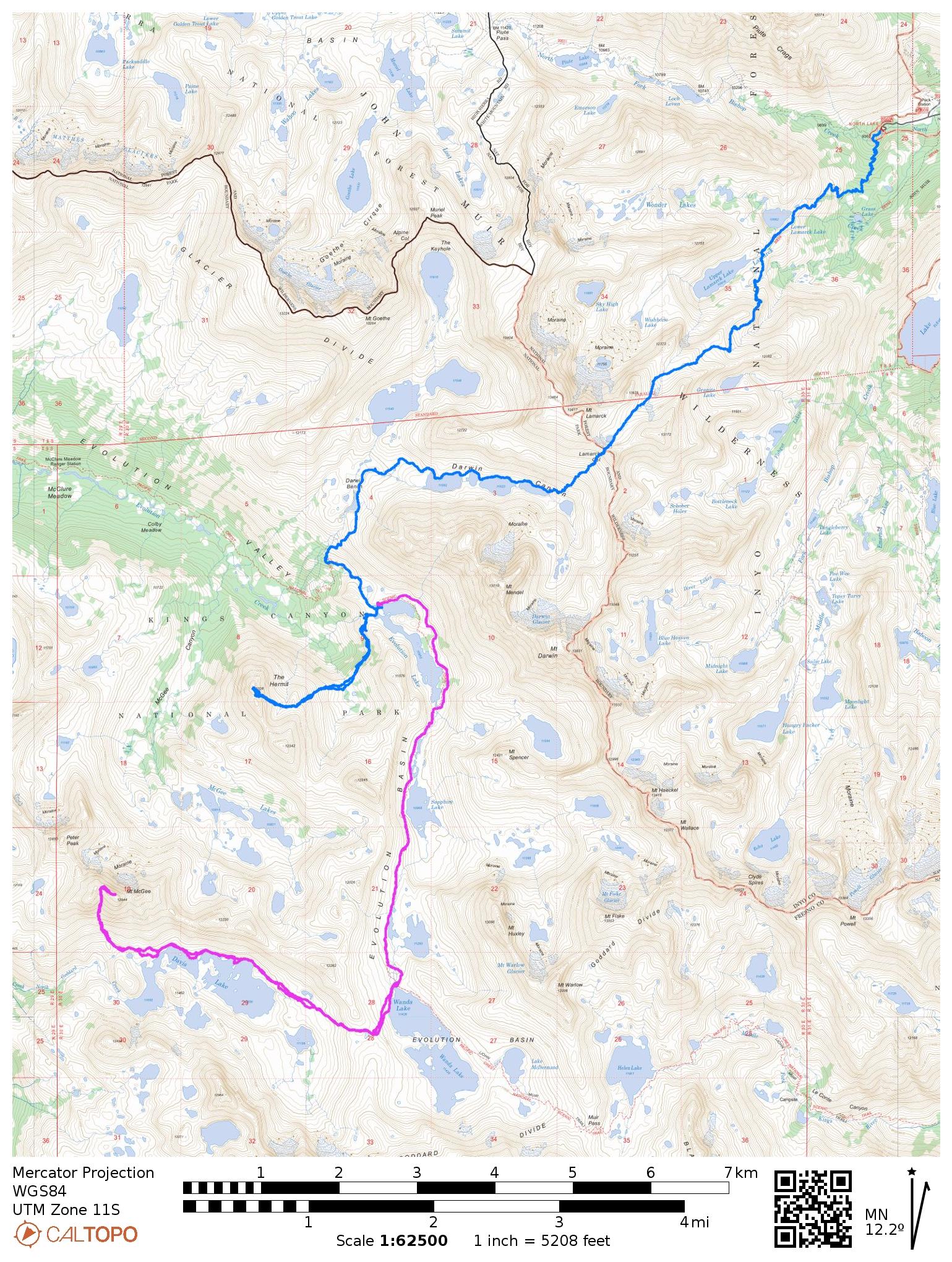 The Hermit and Mount McGee - Backcountry Sights