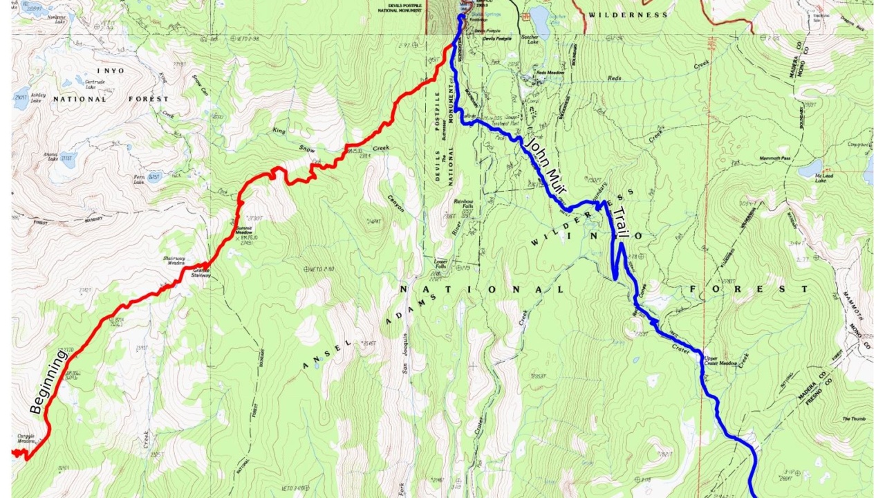 John Muir Trail - An Alternate Beginning - Backcountry Sights